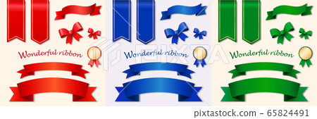 Vector illustration of girly ribbon - Stock Illustration [65824491] - PIXTA