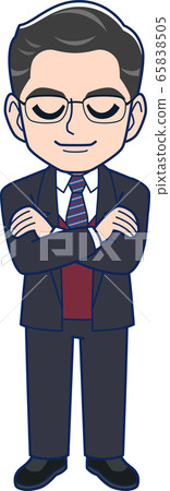 Male mid-level employee _ whole body - Stock Illustration [65838505 ...