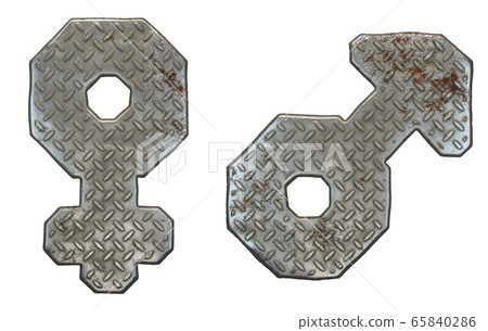 Set of symbols female and male made of... - Stock Illustration ...