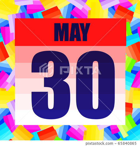 May 30 icon. For planning important day. Banner... - Stock Illustration ...