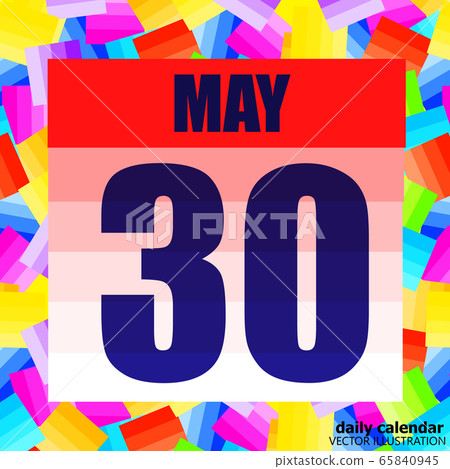 May 30 icon. For planning important day. Banner... - Stock Illustration ...