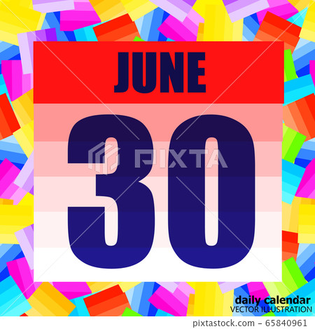 June 30 icon. For planning important day.... - Stock Illustration ...
