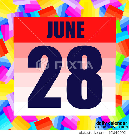 June 28 icon. For planning important day.... - Stock Illustration ...