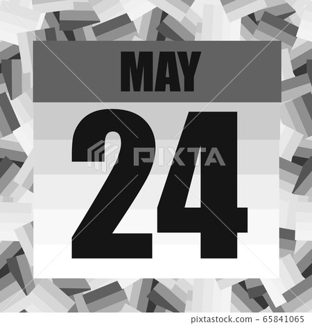 May 24 icon. For planning important day. Banner... - Stock Illustration ...