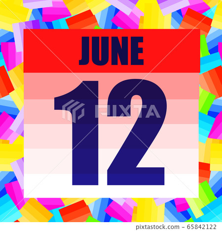 June 12 icon. For planning important day.... - Stock Illustration ...