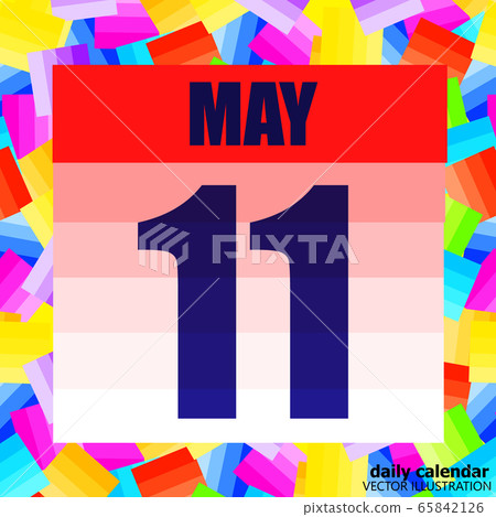 May 11 icon. For planning important day. Banner... - Stock Illustration ...