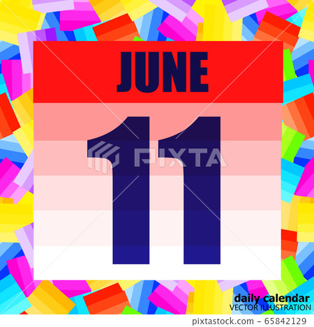 June 11 icon. For planning important day.... - Stock Illustration ...