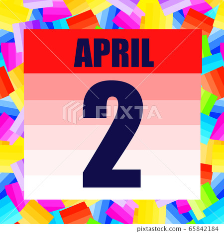 April 2 icon. For planning important day.... - Stock Illustration ...