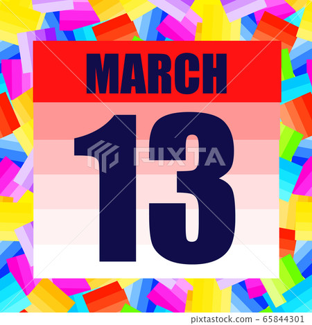March 13 icon. For planning important day.... - Stock Illustration ...