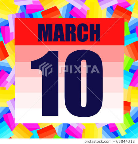 March 10 icon. For planning important day.... - Stock Illustration ...