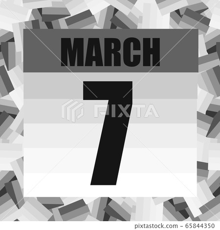March 7 icon. For planning important day.... - Stock Illustration ...