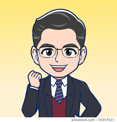 Illustration of mid-career employee - Stock Illustration [65857623] - PIXTA