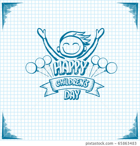 1 june international childrens day cartoon... - Stock Illustration ...