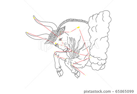 88 zodiac sign Taurus - Stock Illustration [65865099] - PIXTA