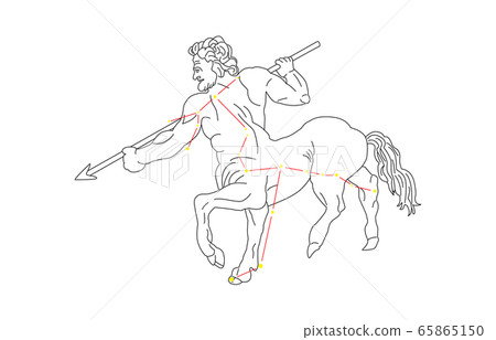 88 Constellation White Centaur - Stock Illustration [65865150] - PIXTA