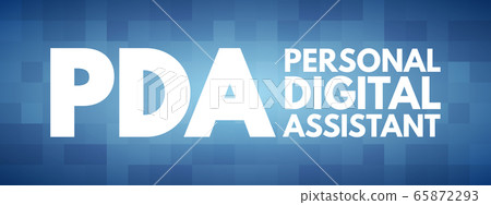 PDA - Personal Digital Assistant acronym - Stock Illustration [65872293 ...