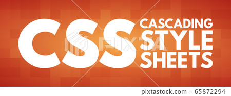 CSS - Cascading Style Sheets acronym - Stock Illustration [65872294 ...