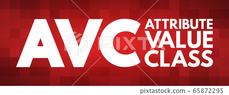 AVC - Attribute Value Class acronym - Stock Illustration [65872295] - PIXTA