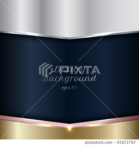 Abstract modern metallic template silver triangle - Stock Illustration ...