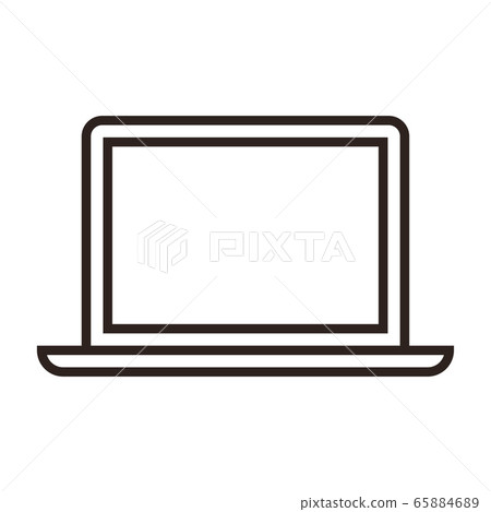 Laptop line icon - Stock Illustration [65884689] - PIXTA