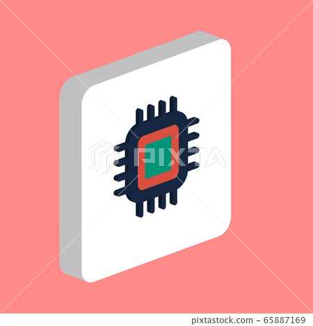 cpu computer symbol - Stock Illustration [65887169] - PIXTA