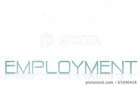 The employment word 3d rendering for business... - Stock Illustration ...
