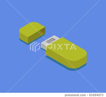 isometric usb drive - Stock Illustration [65894873] - PIXTA