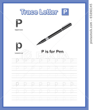 A-Z Lowercase letter Hand Writing Practice Book - Stock Illustration ...