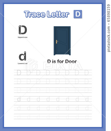 A-Z Lowercase letter Hand Writing Practice Book - Stock Illustration ...