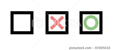 Set of round cross icons / Simple / / × - Stock Illustration [65905616 ...
