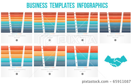 Horizontal colorful strips for text. Templates - Stock Illustration ...