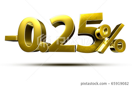 -0.25% 3d. - Stock Illustration [65919082] - PIXTA