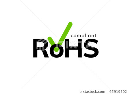 RoHS recycle icon sign. Compliant china energy... - Stock Illustration ...