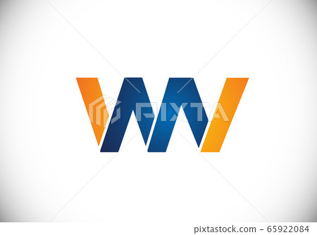 Initial Monogram Letter W V Logo Design Vector... - Stock Illustration ...