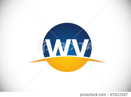 Initial Monogram Letter W V Logo Design Vector... - Stock Illustration ...
