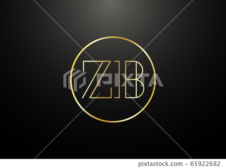Initial Monogram Letter Z B Logo Design Vector... - Stock Illustration ...