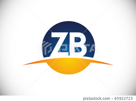 Initial Monogram Letter Z B Logo Design Vector... - Stock Illustration ...