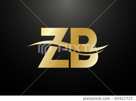 Initial Monogram Letter Z B Logo Design Vector... - Stock Illustration ...