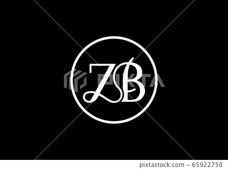 Initial Monogram Letter Z B Logo Design Vector... - Stock Illustration ...