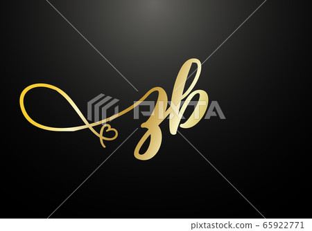 Initial Monogram Letter Z B Logo Design Vector... - Stock Illustration ...
