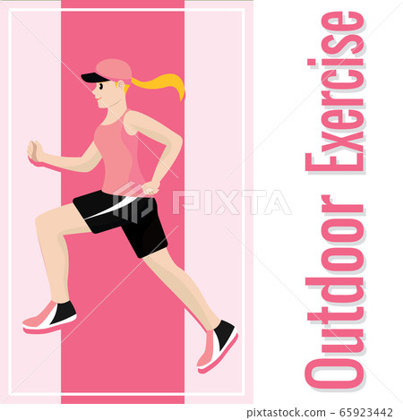 Outdoor exercise poster - Stock Illustration [65923442] - PIXTA