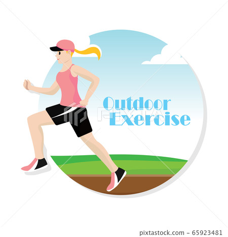 Outdoor exercise poster - Stock Illustration [65923481] - PIXTA