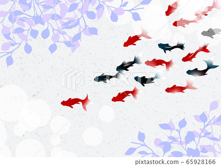 Summer Japanese pattern illustration with... - Stock Illustration ...