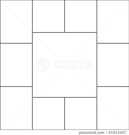 Collage photo frame grid Template for your design - Stock Illustration ...