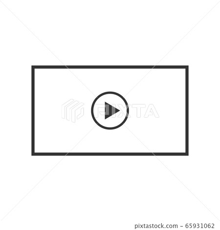 Video player vector icon Template for your design - Stock Illustration ...