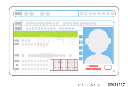 Illustration of driver's license surface,... - Stock Illustration ...