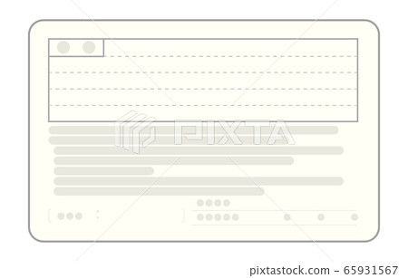 Illustration of back side of driver's license - Stock Illustration ...