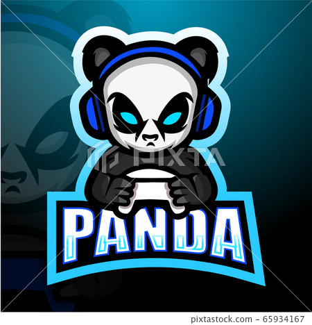 Gamer panda mascot esport logo design - Stock Illustration [65934167 ...