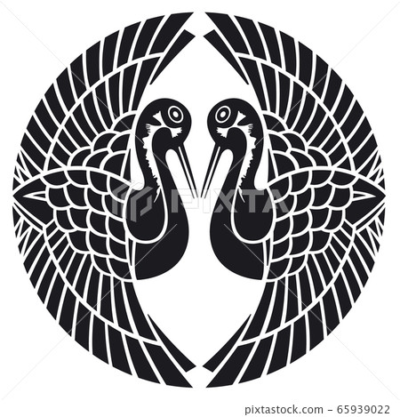 Family crest crane - Stock Illustration [65939022] - PIXTA