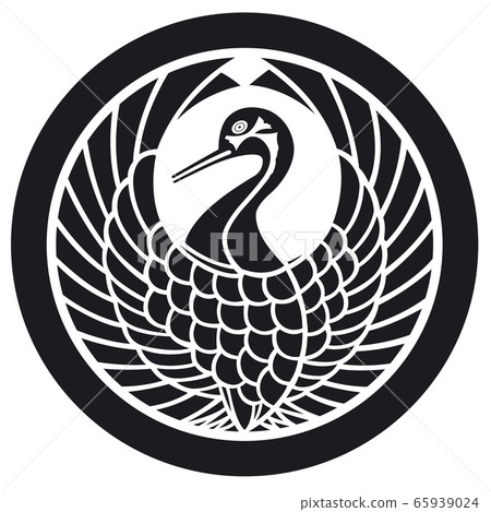 Family crest crane - Stock Illustration [65939024] - PIXTA